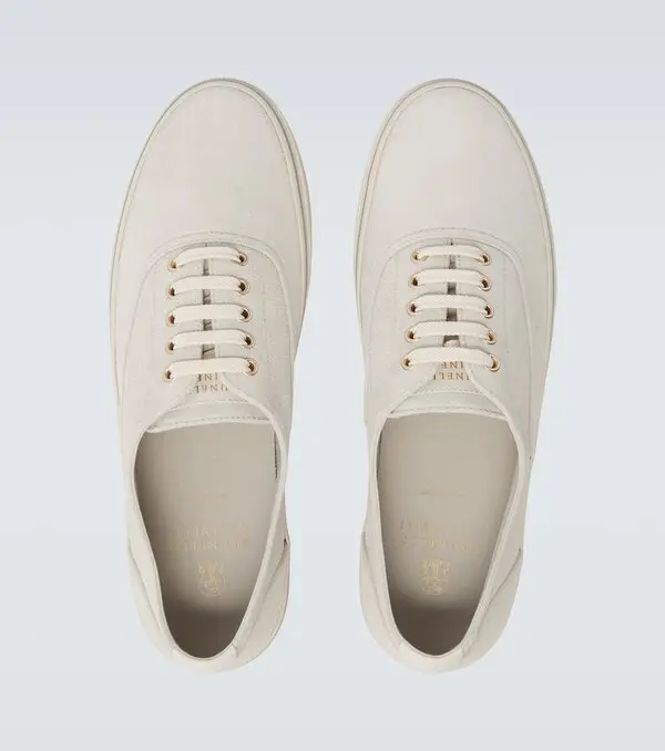 Brunello Cucinelli Suede Sneakers - Grey