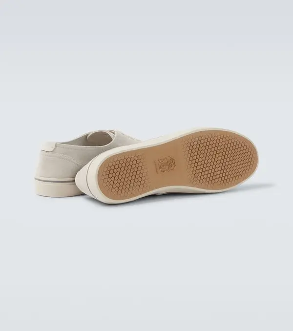 Brunello Cucinelli Suede Sneakers - Grey