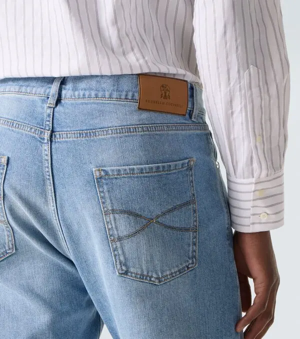Brunello Cucinelli Mid-rise Straight Jeans - Blue