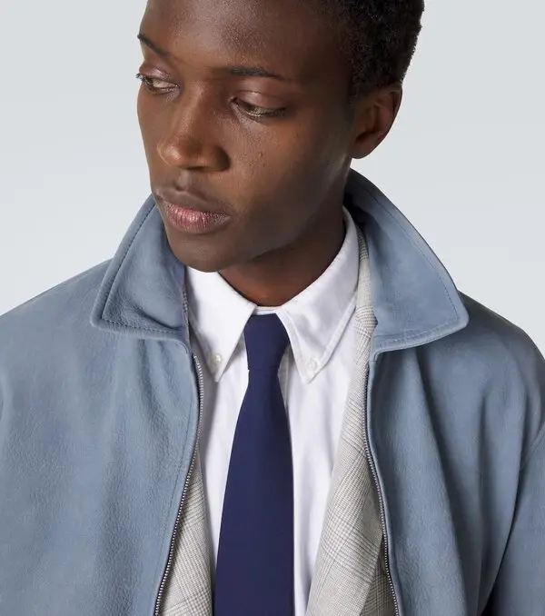 Brunello Cucinelli Virgin Wool Neck Tie - Blue