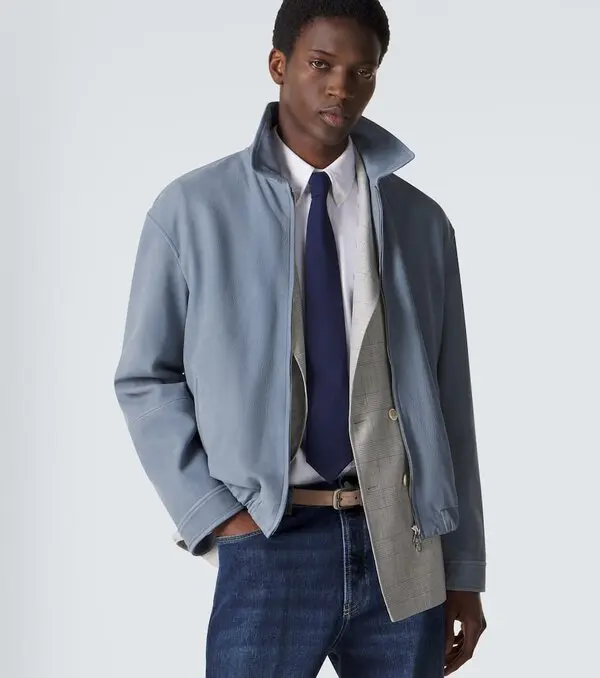 Brunello Cucinelli Virgin Wool Neck Tie - Blue