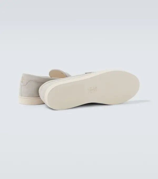 Brunello Cucinelli Suede Slip-on Sneakers