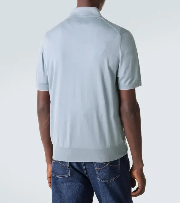 Brunello Cucinelli Cotton Pique Polo Shirt