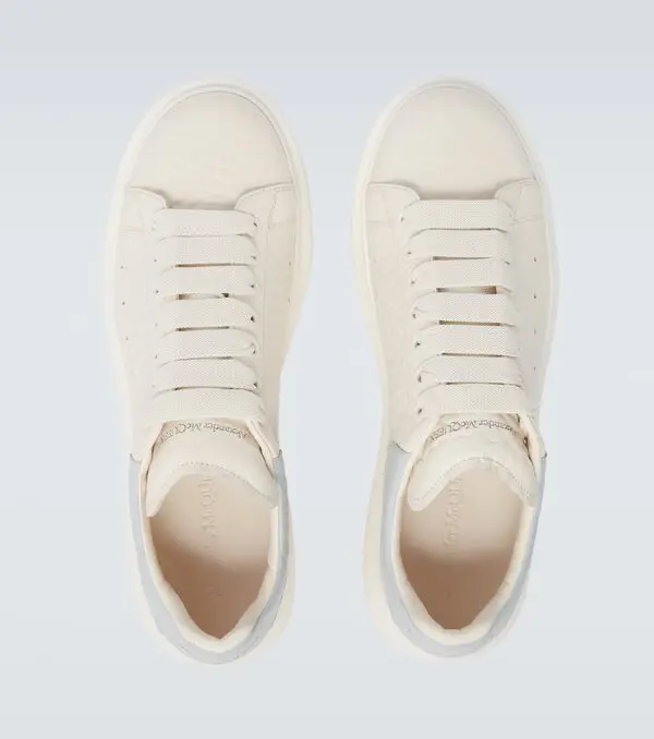 Alexander McQueen Oversized Leather Sneakers - White