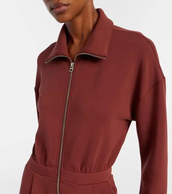 Varley Jessie Jersey Jumpsuit In Cinnamon - Brown