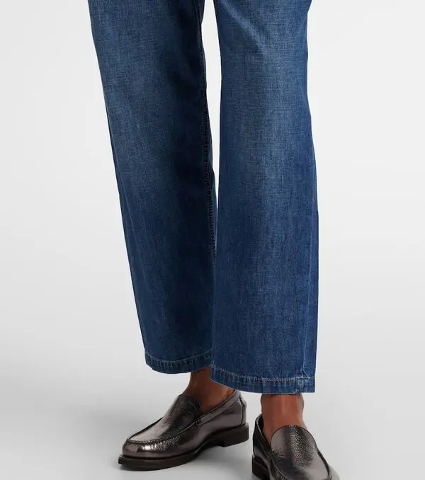 Brunello Cucinelli Pleated Tapered Jeans