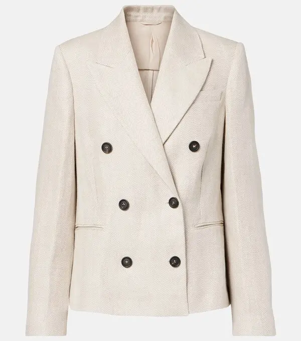 Brunello Cucinelli Linen And Cotton Blazer