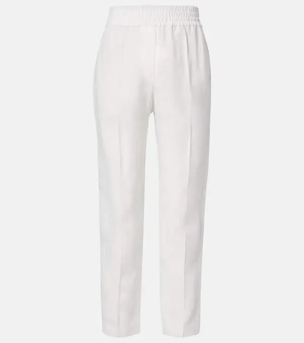 Brunello Cucinelli Mid-rise Straight Pants - White