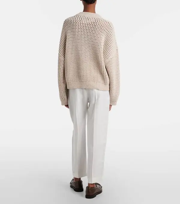 Brunello Cucinelli Mid-rise Straight Pants - White