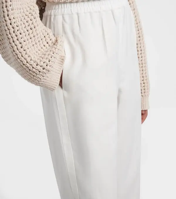 Brunello Cucinelli Mid-rise Straight Pants - White