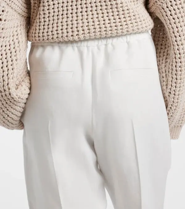 Brunello Cucinelli Mid-rise Straight Pants - White