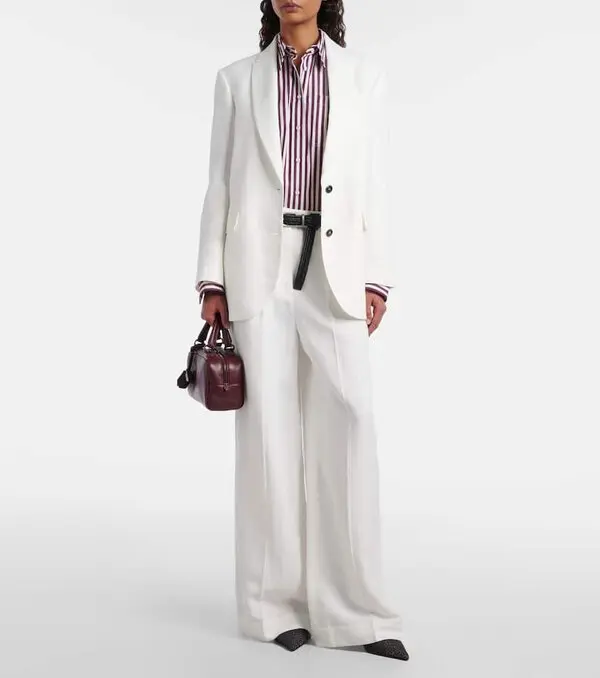 Brunello Cucinelli High-rise Wide-leg Pants