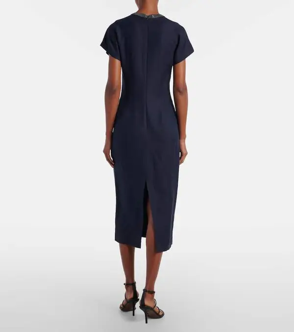 Brunello Cucinelli Monili Midi Dress