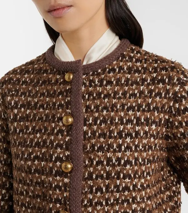 Altuzarra Conroy Tweed Jacket - Brown