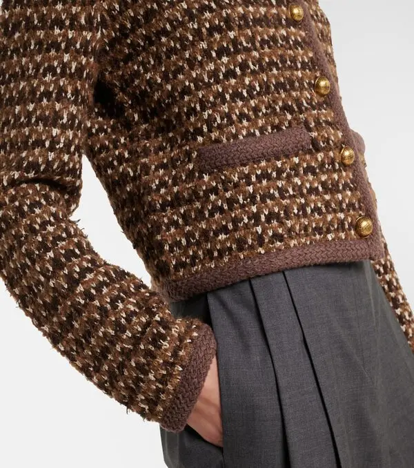 Altuzarra Conroy Tweed Jacket - Brown