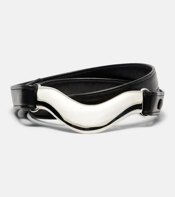 DEHANCHE Brancusi Leather Belt - Black