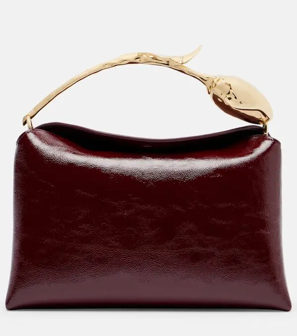 Erdem Bloom Medium Patent Leather Tote Bag - Red