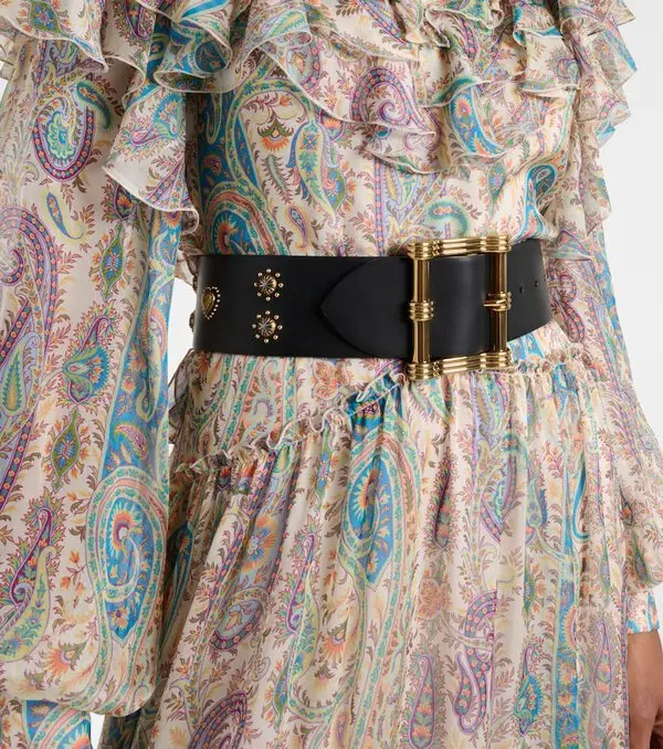 Etro Embellished Leather Belt