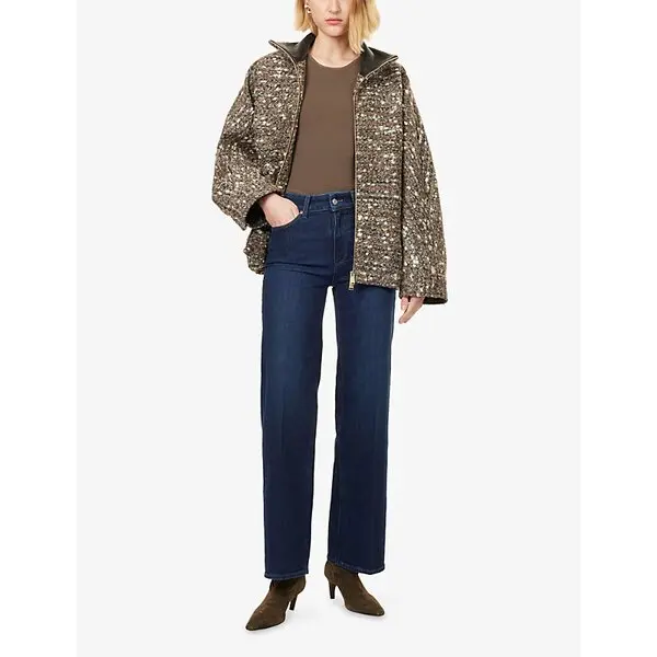 Paige Sasha " Wide-leg High-rise Jeans - Dwell