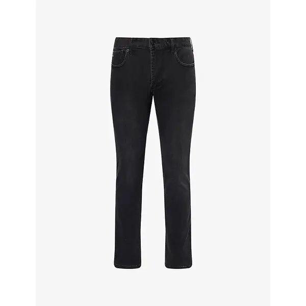 Emporio Armani Slim-fit Stretch-denim Jeans - Medium Grey Denim