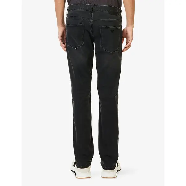 Emporio Armani Slim-fit Stretch-denim Jeans - Medium Grey Denim