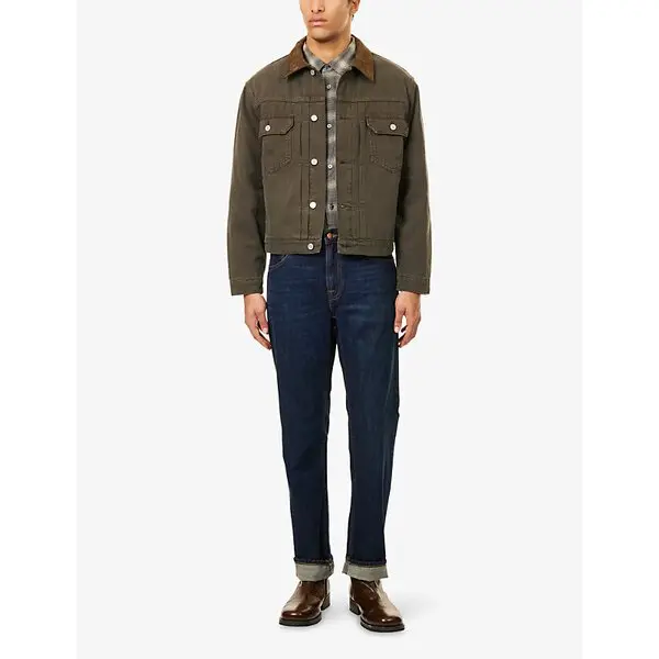 Nudie Jeans Gritty Jackson Straight-leg Jeans - Aged Indigo