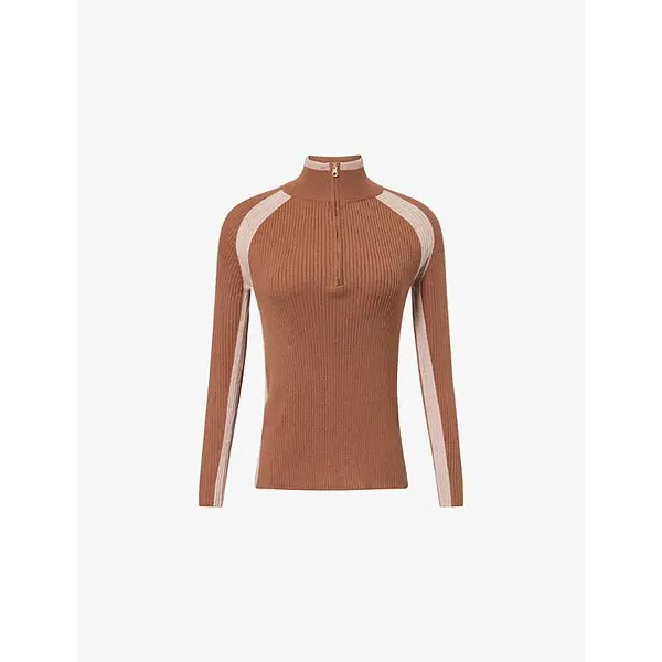 Varley Bellings Quater-zip Knitted Top