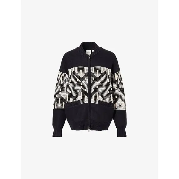 Varley Fairisle Patterned Cotton-wool Blend Jacket
