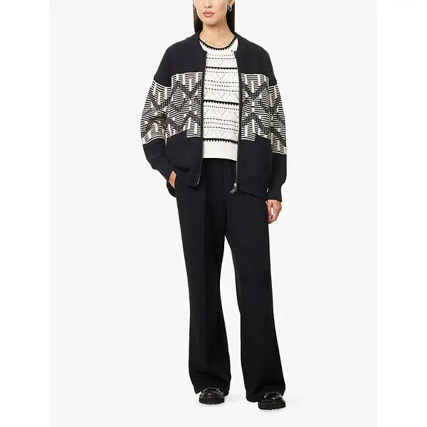 Varley Fairisle Patterned Cotton-wool Blend Jacket