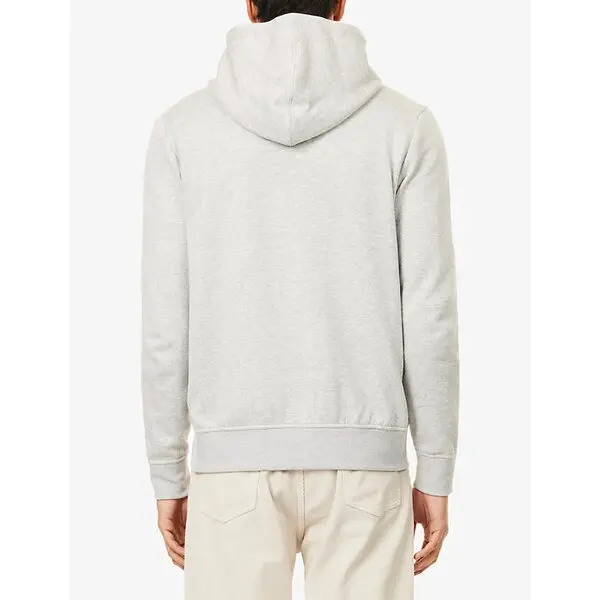 Eleventy Regular-fit Contrast-texture Wool Hoodie