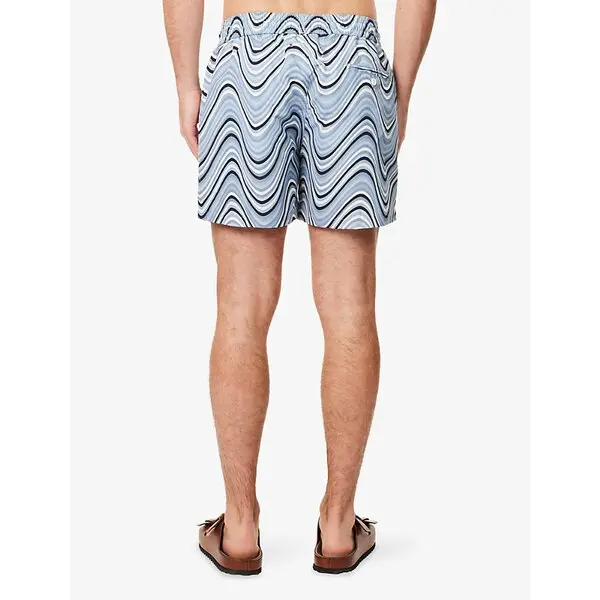 Frescobol Carioca Rio Copa Patterned Swim Shorts