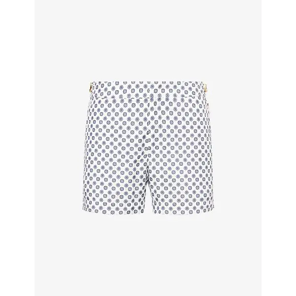 Orlebar Brown Setter Lumini Printed Swim Shorts - White Sand