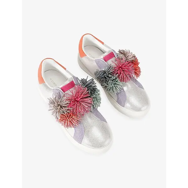 Kurt Geiger Laney Pom-pom Leather Trainers - Other