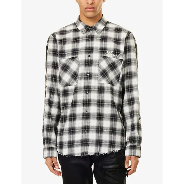 Amiri Bones Flannel Cotton Overshirt