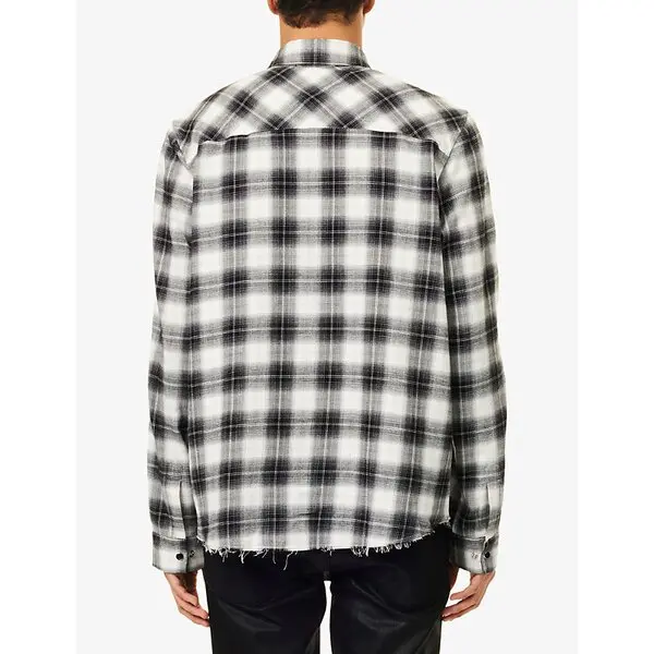 Amiri Bones Flannel Cotton Overshirt