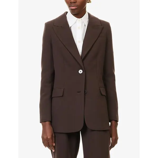 Dissh Elle Notched-lapel Woven Blazer