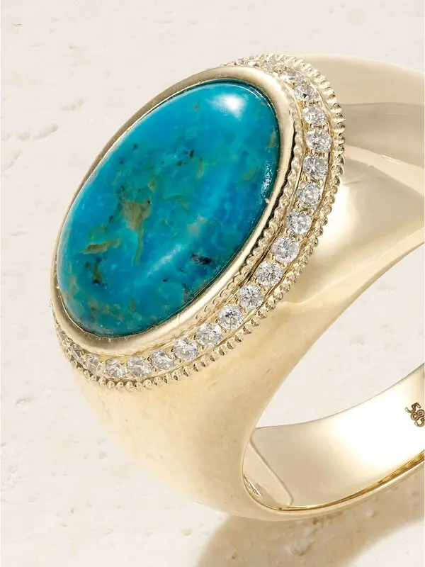 Jacquie Aiche 14-karat Gold And Diamond Ring