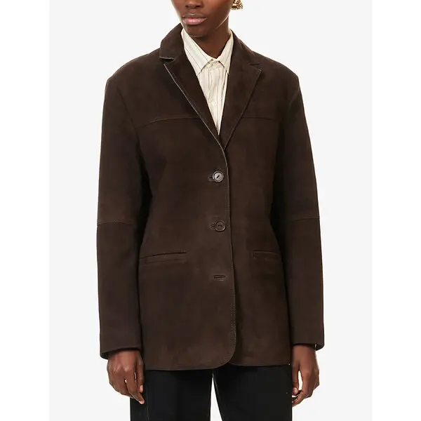 Dissh Hendrix Notch-lapel Suede Jacket