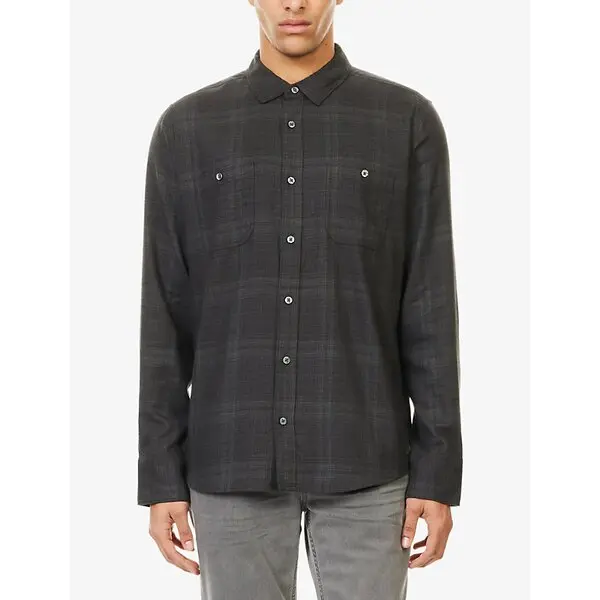 Paige Everett Checked Cotton Blend Shirt