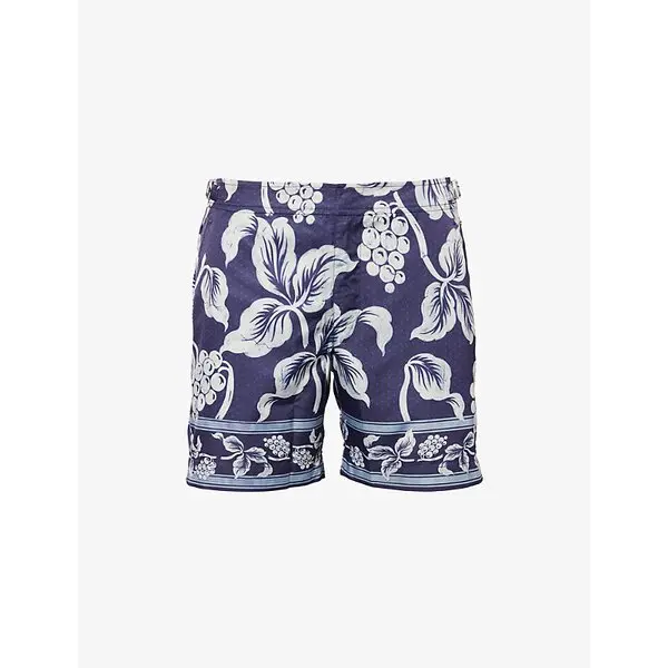 Orlebar Brown Bulldog Petralis-print Swim Shorts - Night Iris