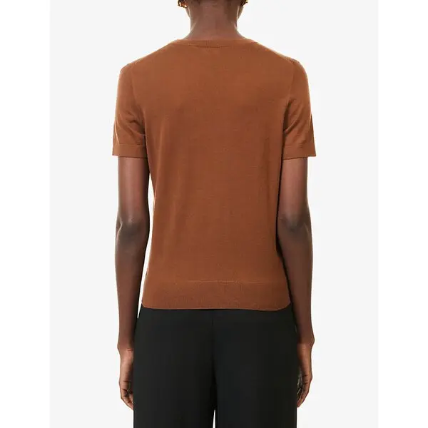 Theory Basic Short-sleeve Merino Wool Top
