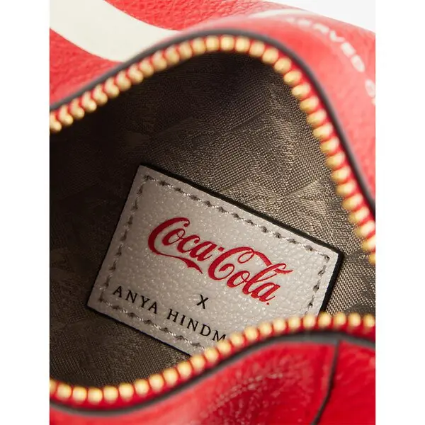 ANYA HINDMARCH Coke Leather Coin Purse - Bright Red