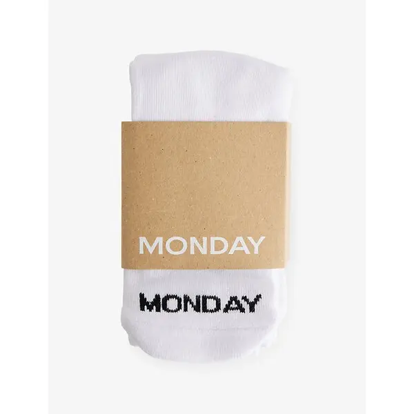 Monday Swimwear Cotton Blend Socks - White