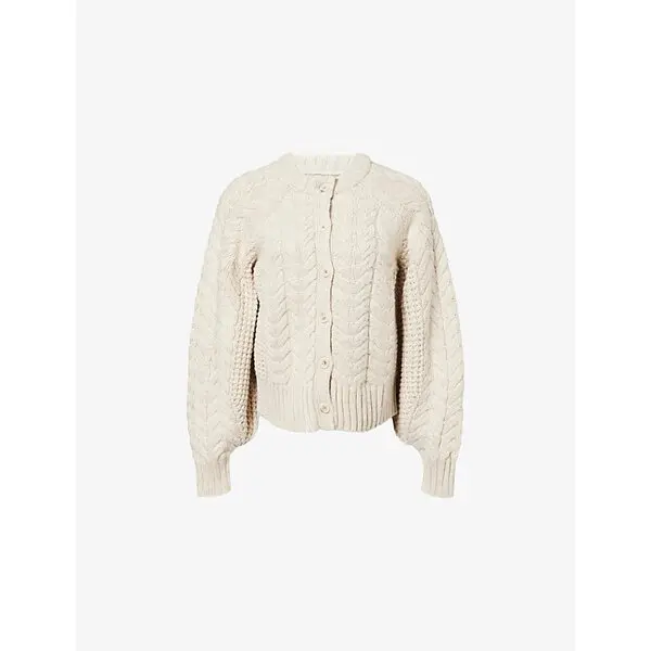 Dissh Cable Knit Wool-blend Cardigan