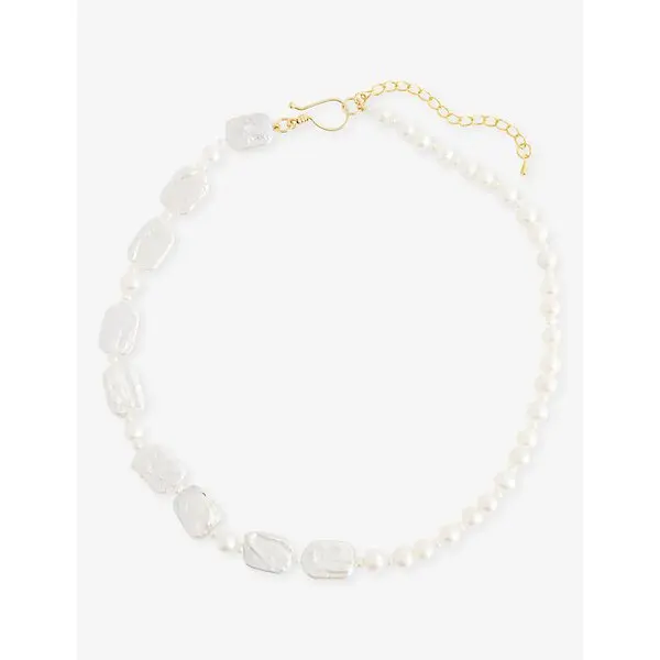 A SINNER IN PEARLS Gemini Freshwater Pearl Necklace - White