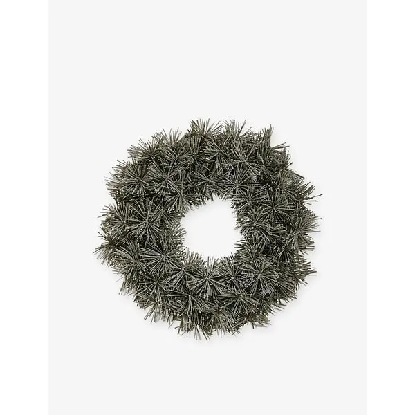 THE WHITE COMPANY Frosted Midi Artificial Christmas Wreath - Green