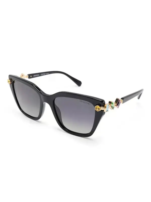 SWAROVSKI Butterfly-frame Sunglasses With Crystal Embellishments
