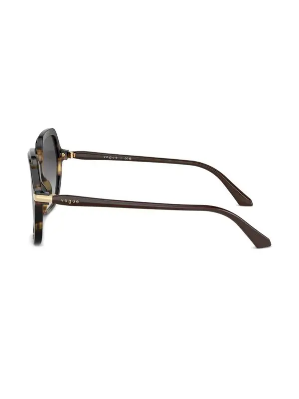 VOGUE EYEWEAR Tortoiseshell-effect Butterfly Sunglasses - Yellow