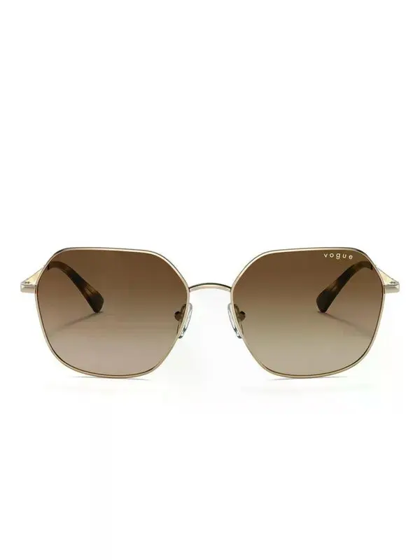 VOGUE EYEWEAR Geometric Frame Sunglasses - Gold