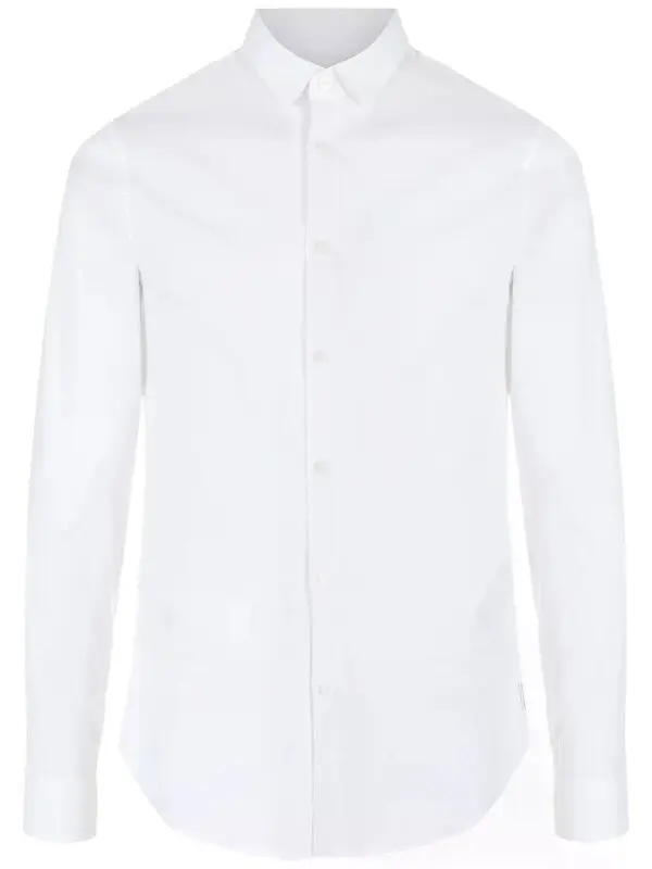 Armani Exchange Long-sleeve Cotton Shirt - White